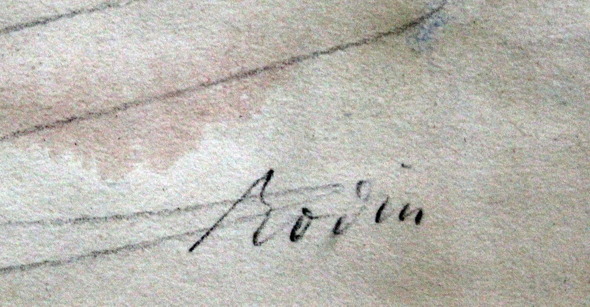 Auguste Rodin | Auguste Rodin - Untitled Watercolor (Circa 1905 ...