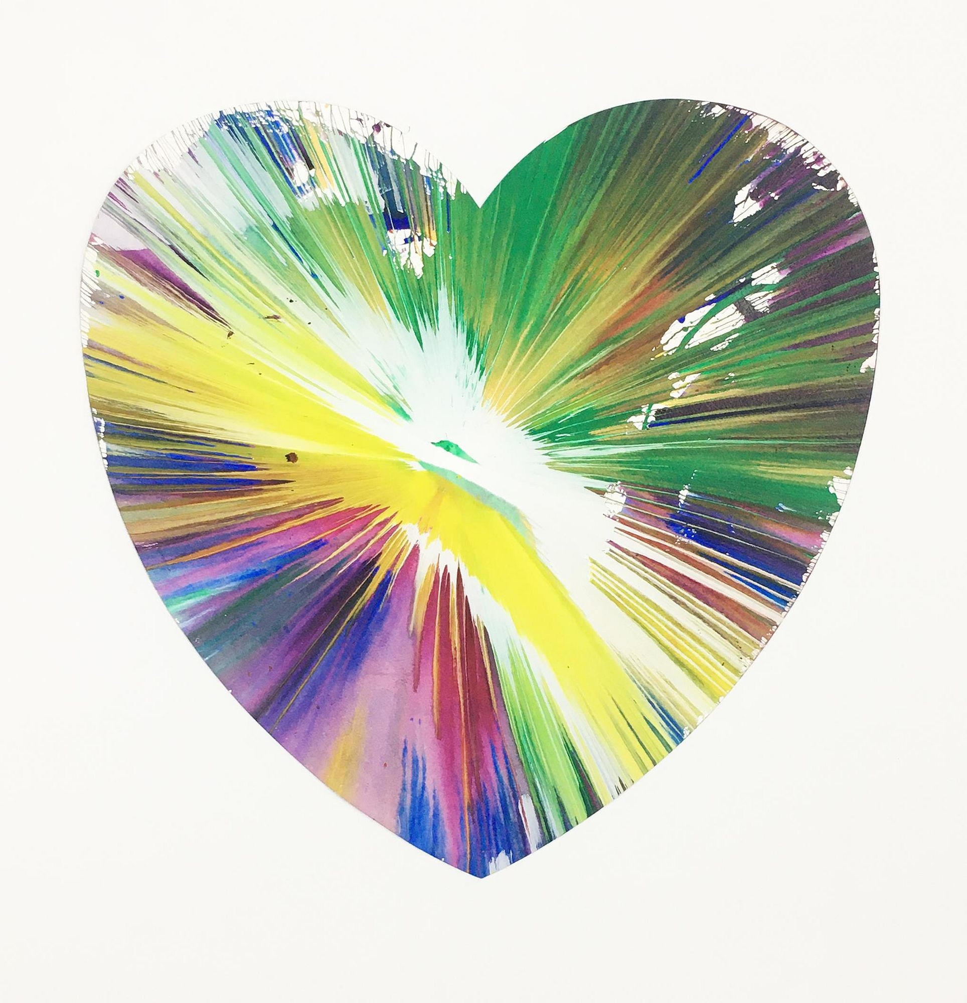 Damien Hirst | Damien Hirst - Heart Spin Painting (2009) | MutualArt