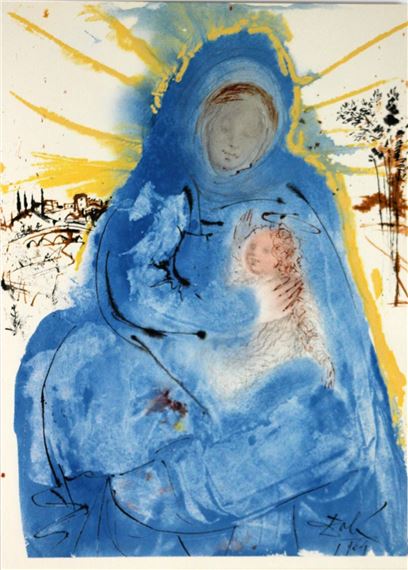 Salvador Dalí | Salvador Dali - Mary Gathering Within Her Heart (1967 ...