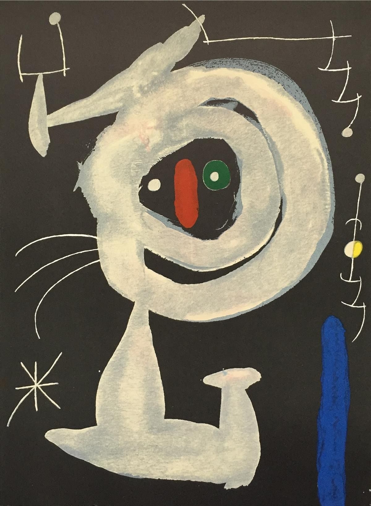 Joan Miró | Joan Miro - Plate 24 from Derriere Le Miroir (1967) | MutualArt