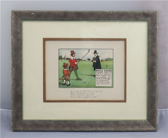 Charles Crombie | Chas Crombie - The Rules of Golf XXXIII (Circa 1905 ...