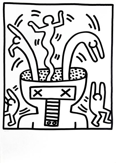 Keith Haring | Keith Haring - Hazmat Ghosts (from Lucio Amelio Suite ...