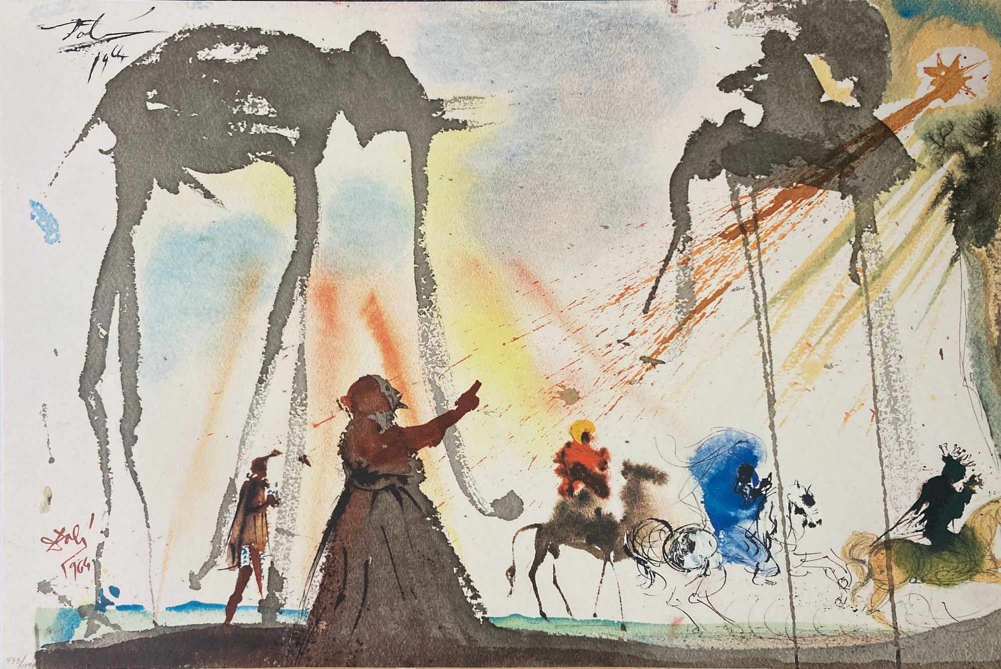 Salvador Dalí | Salvador Dali - Space Elephants (1967) | MutualArt