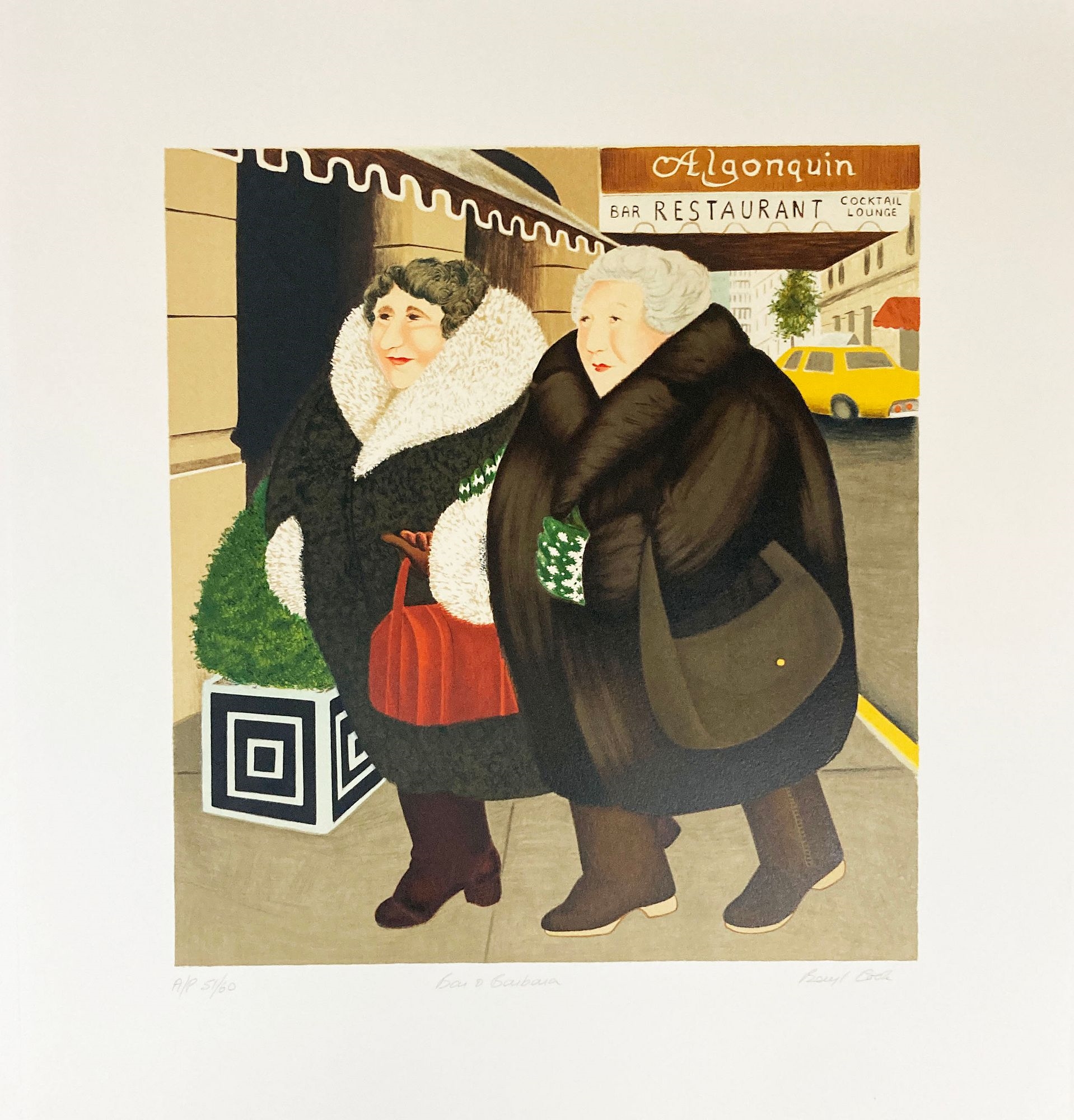 Beryl Cook | Beryl Cook - Bar and Barbara | MutualArt