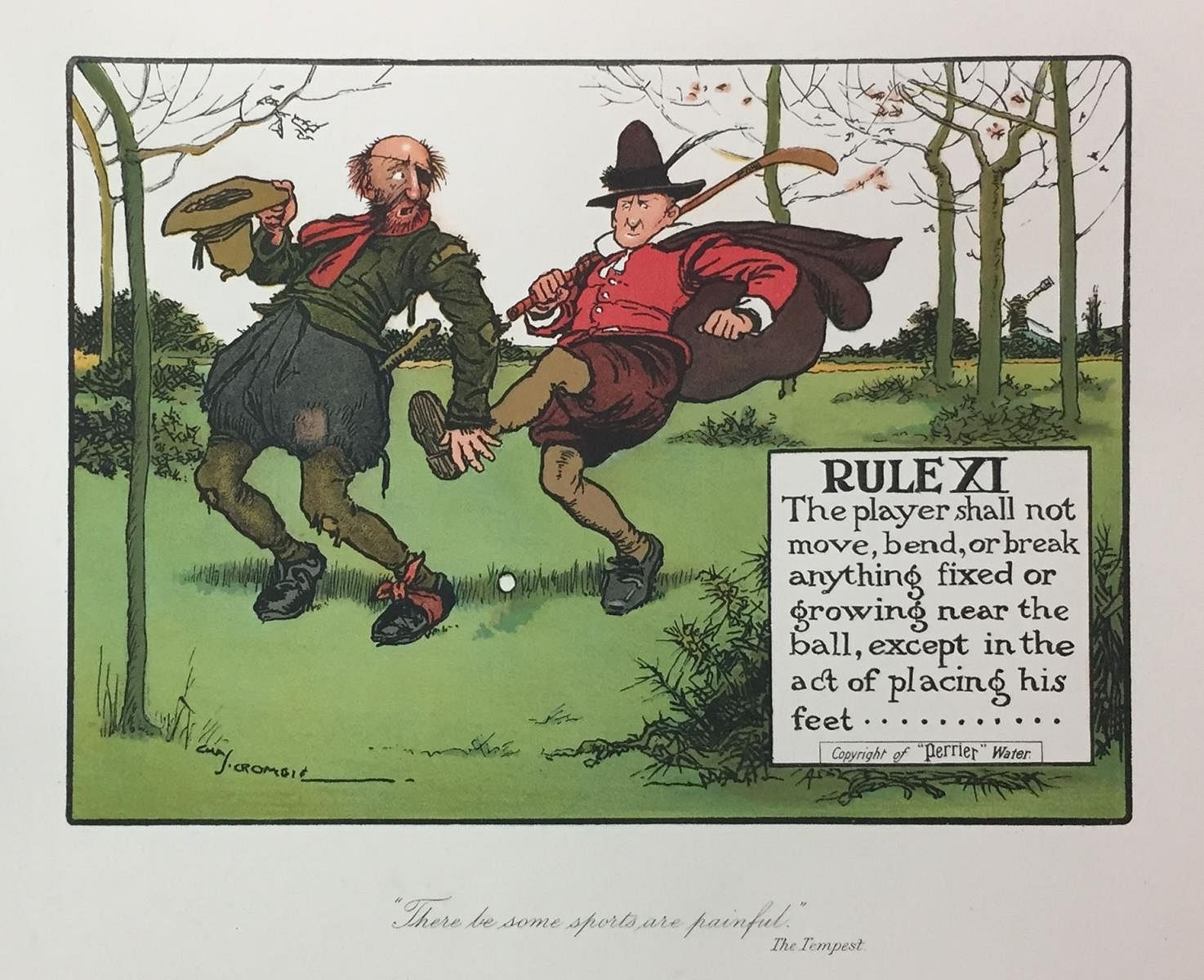Charles Crombie | Chas Crombie - The Rules of Golf XI (Circa 1905 ...