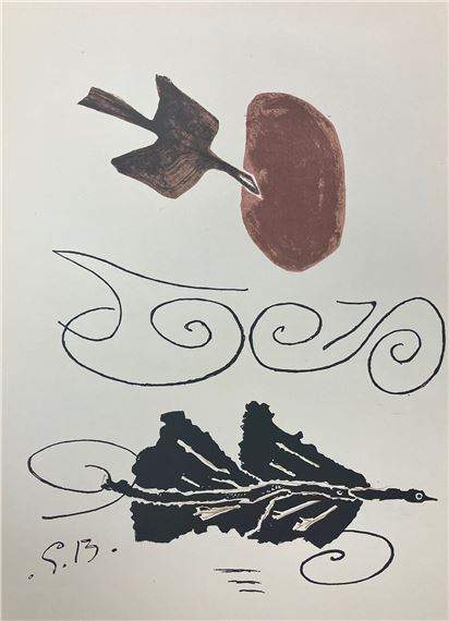Georges Braque | Georges Braque - Birds (1956) | MutualArt