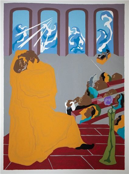 Jacob Lawrence | Jacob Lawrence - And God brought forth the firmament ...