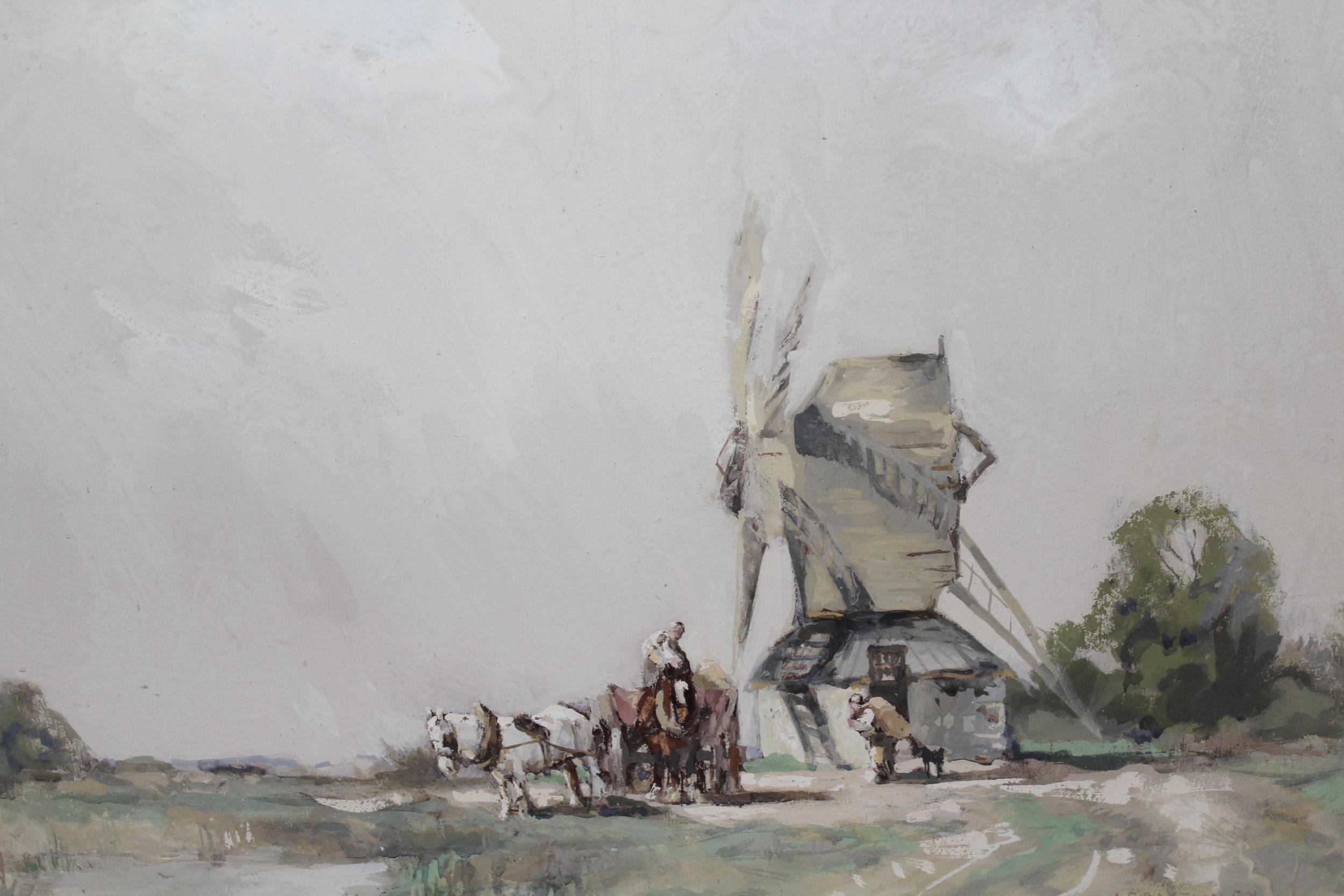 Albert Ernest Bottomley | loading flour onto a horse-drawn wagon before ...