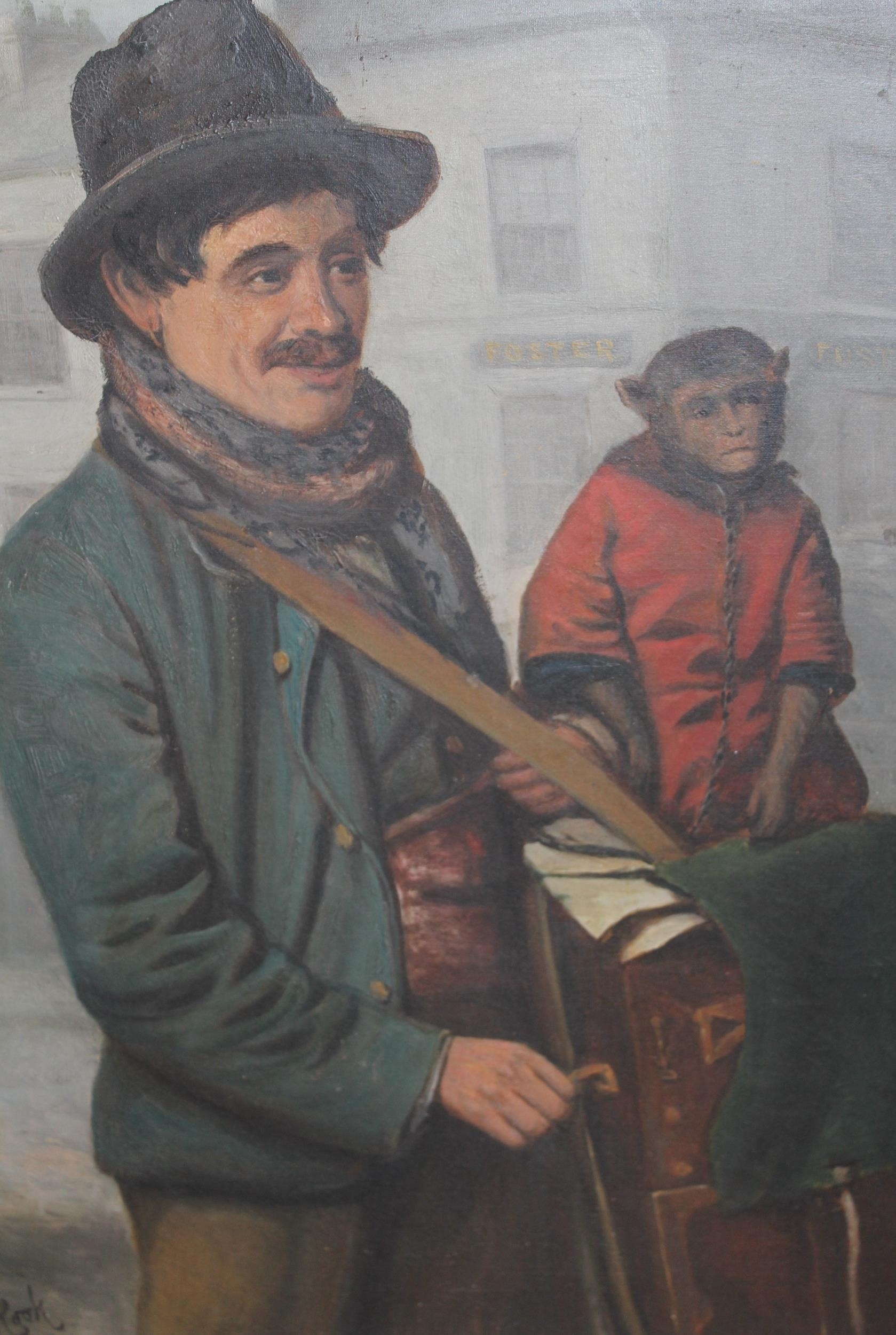 Charles Henry Cook | the organ grinder and his monkey | MutualArt