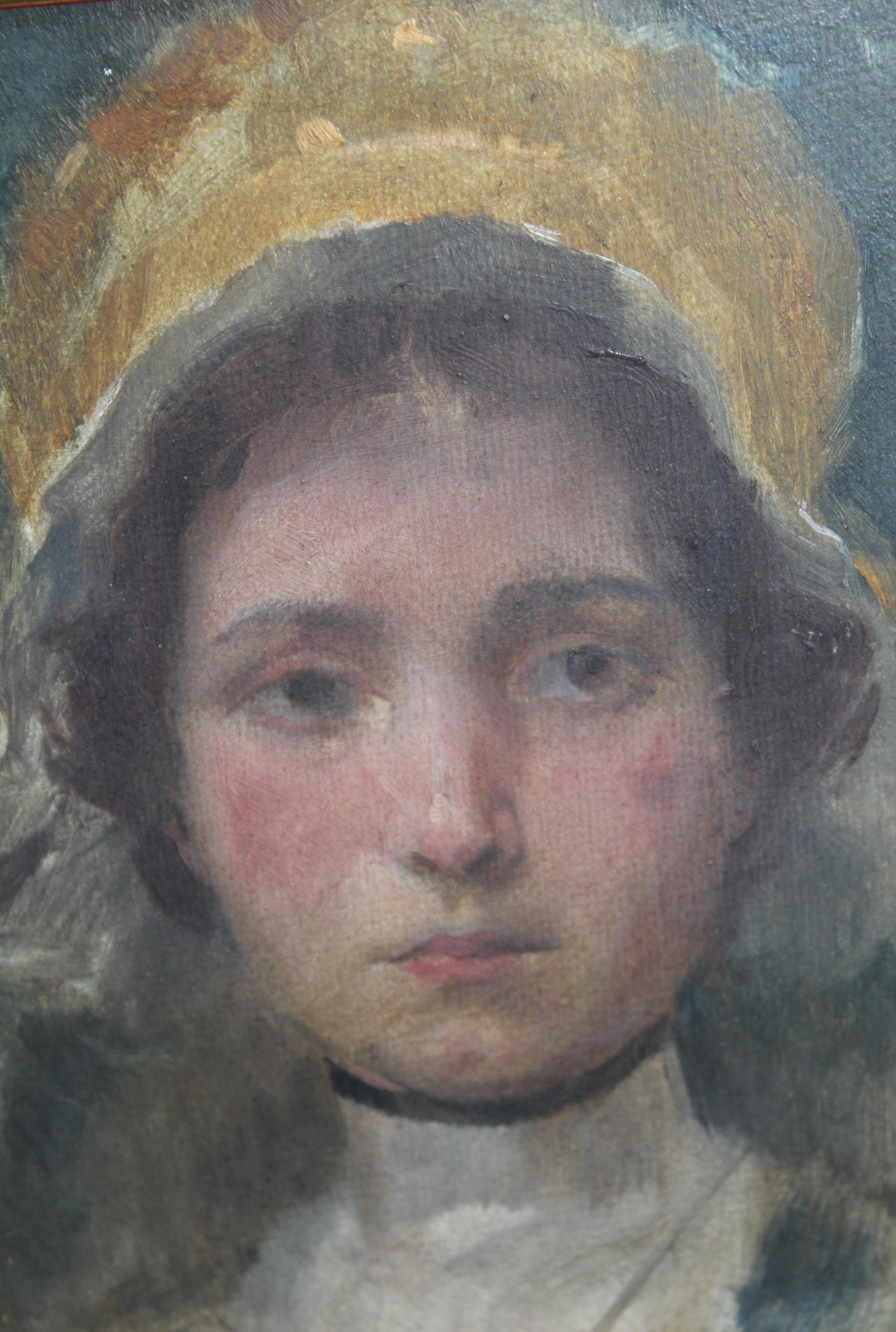 Rudolf Fuchs | portrait of a young lady wearing a yellow bonnet | MutualArt