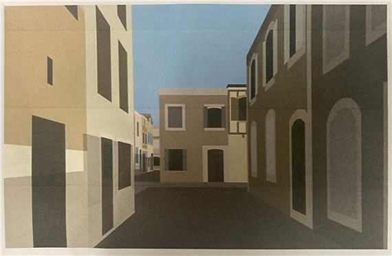 Julian Opie | Julian Opie - French Village 1 (2021) | MutualArt
