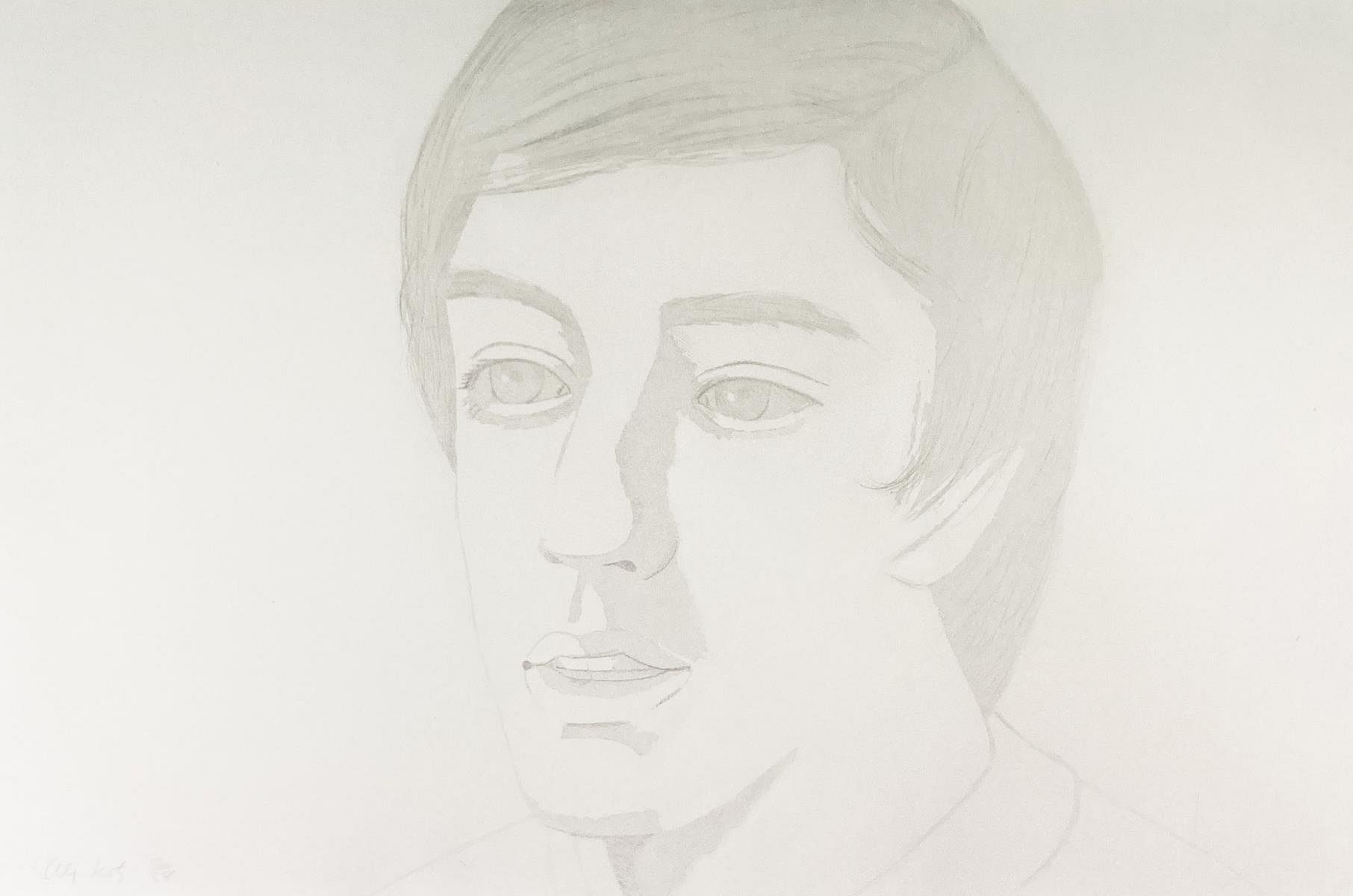 Alex Katz | Alex Katz - Vincent with Open Mouth (1974) | MutualArt