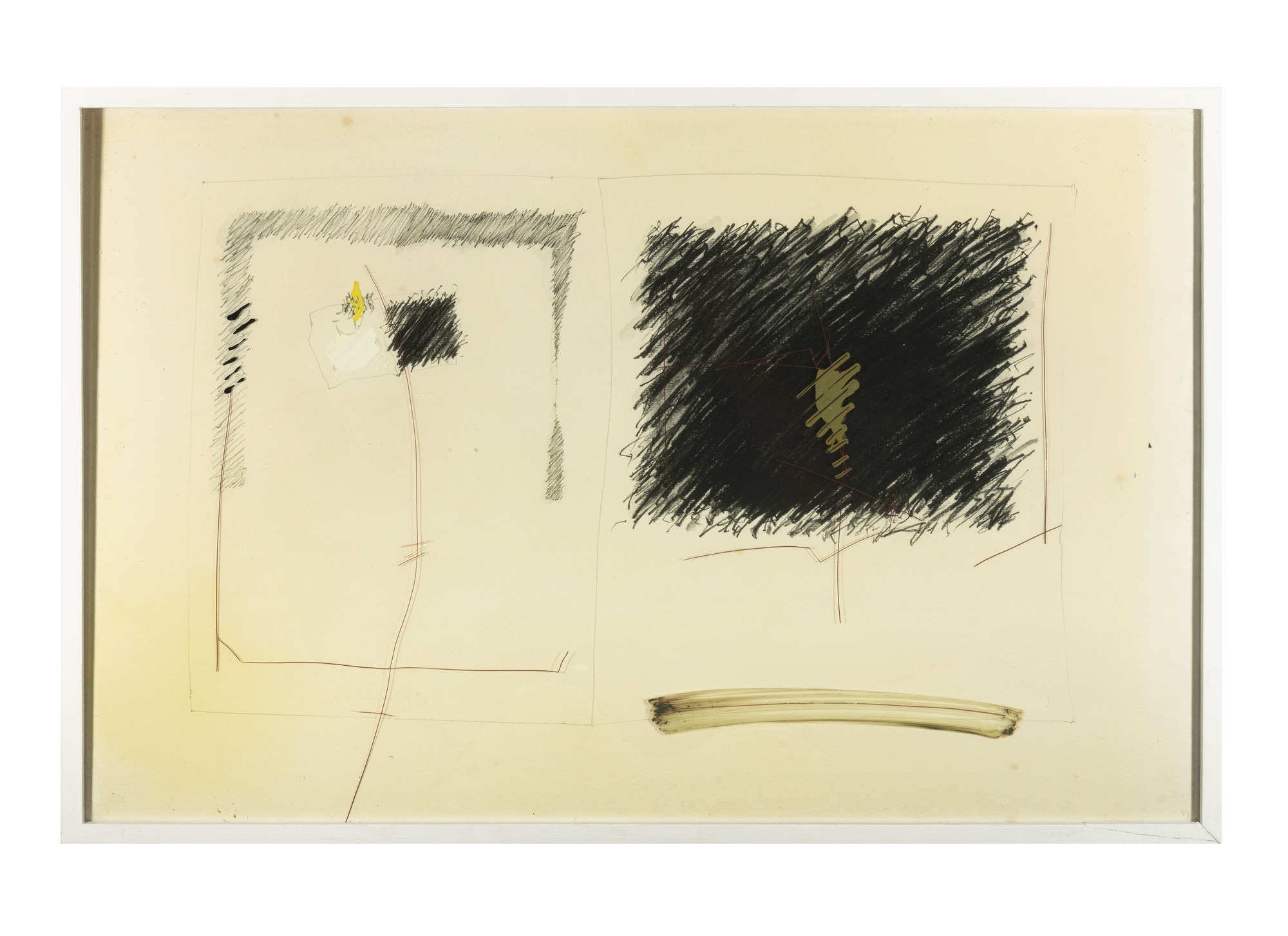 Mary Fitzgerald | Drawing in Two Parts (1982) | MutualArt