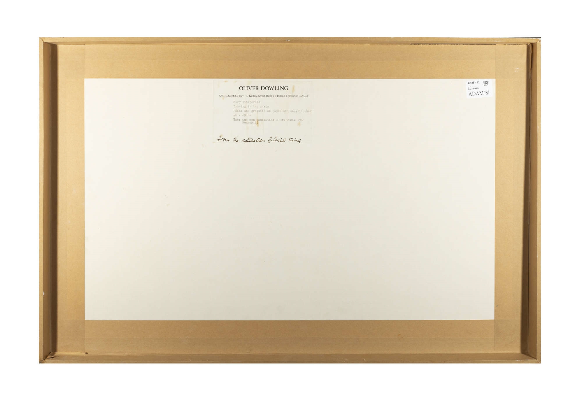 Mary Fitzgerald | Drawing in Two Parts (1982) | MutualArt