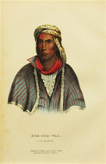 Charles Bird King | Charles Bird King - Kee She Waa A Fox Warrior (1858 ...