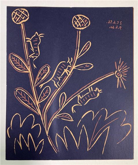 Pablo Picasso | Pablo Picasso - Plante aux toritos (1962) | MutualArt