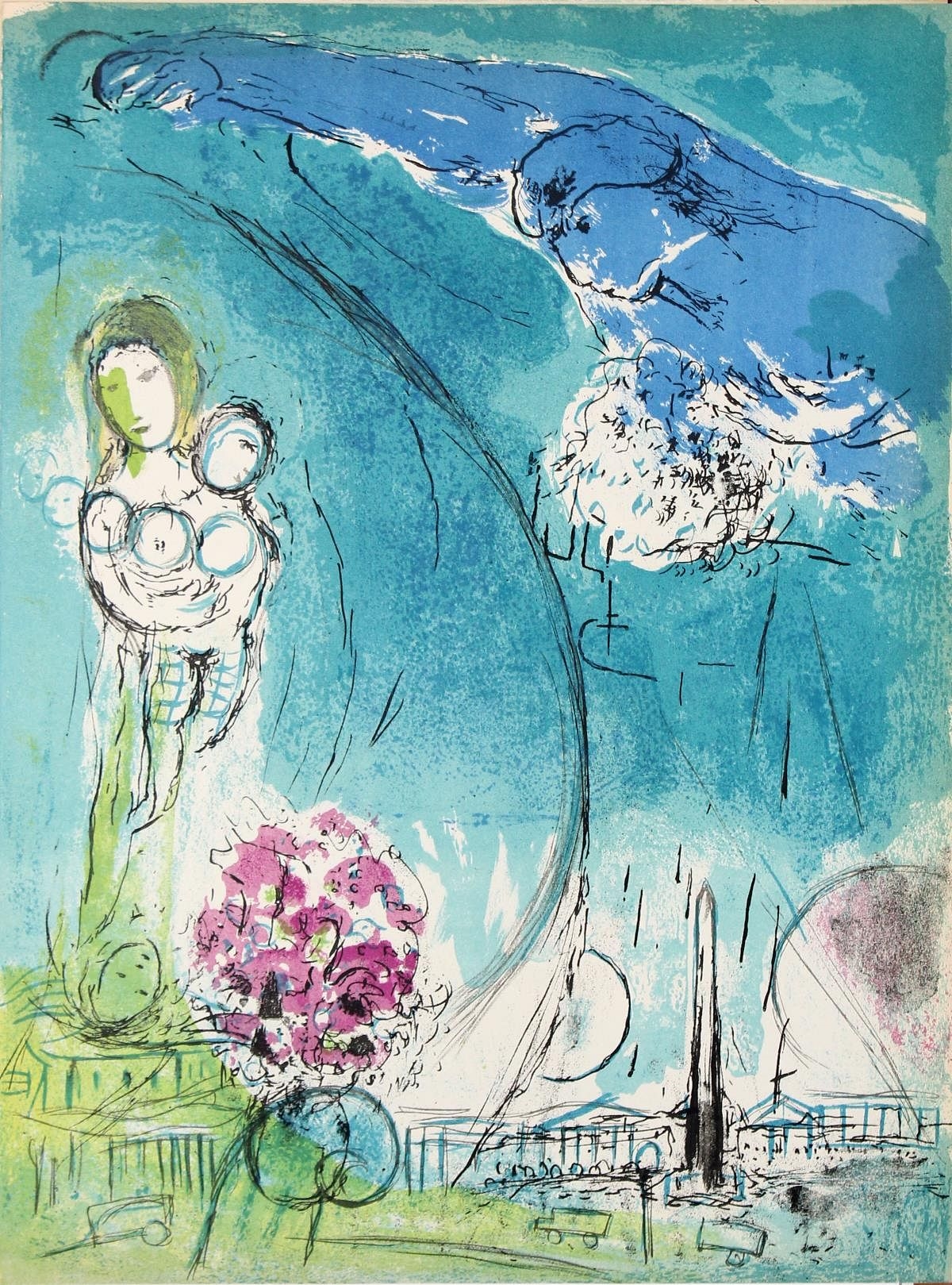 Marc Chagall | Marc Chagall - Place de a Concorde | MutualArt