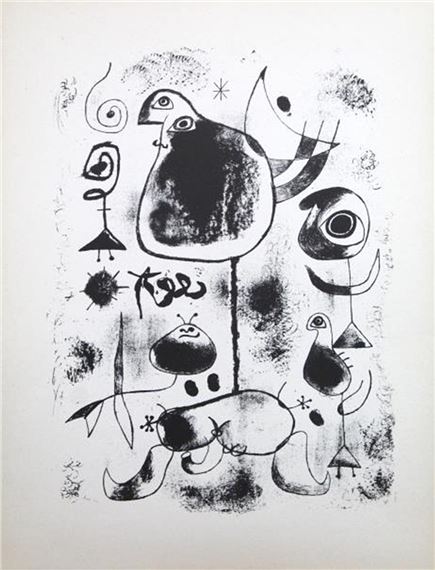 Joan Miró | Joan Miro - Lithograph IV (1947) | MutualArt