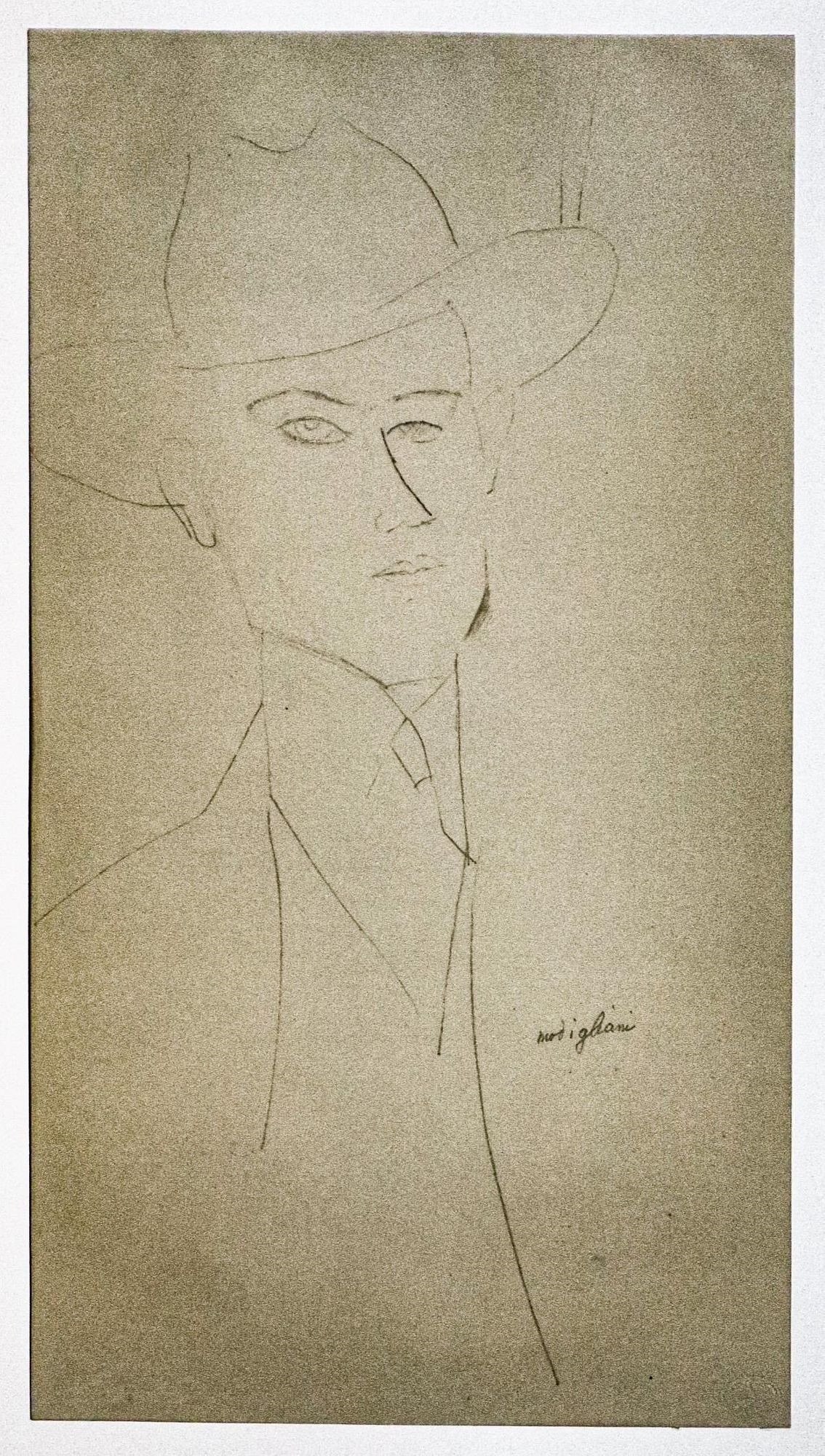 Amedeo Modigliani | Amedeo Modigliani - Untitled Portrait of a Man ...