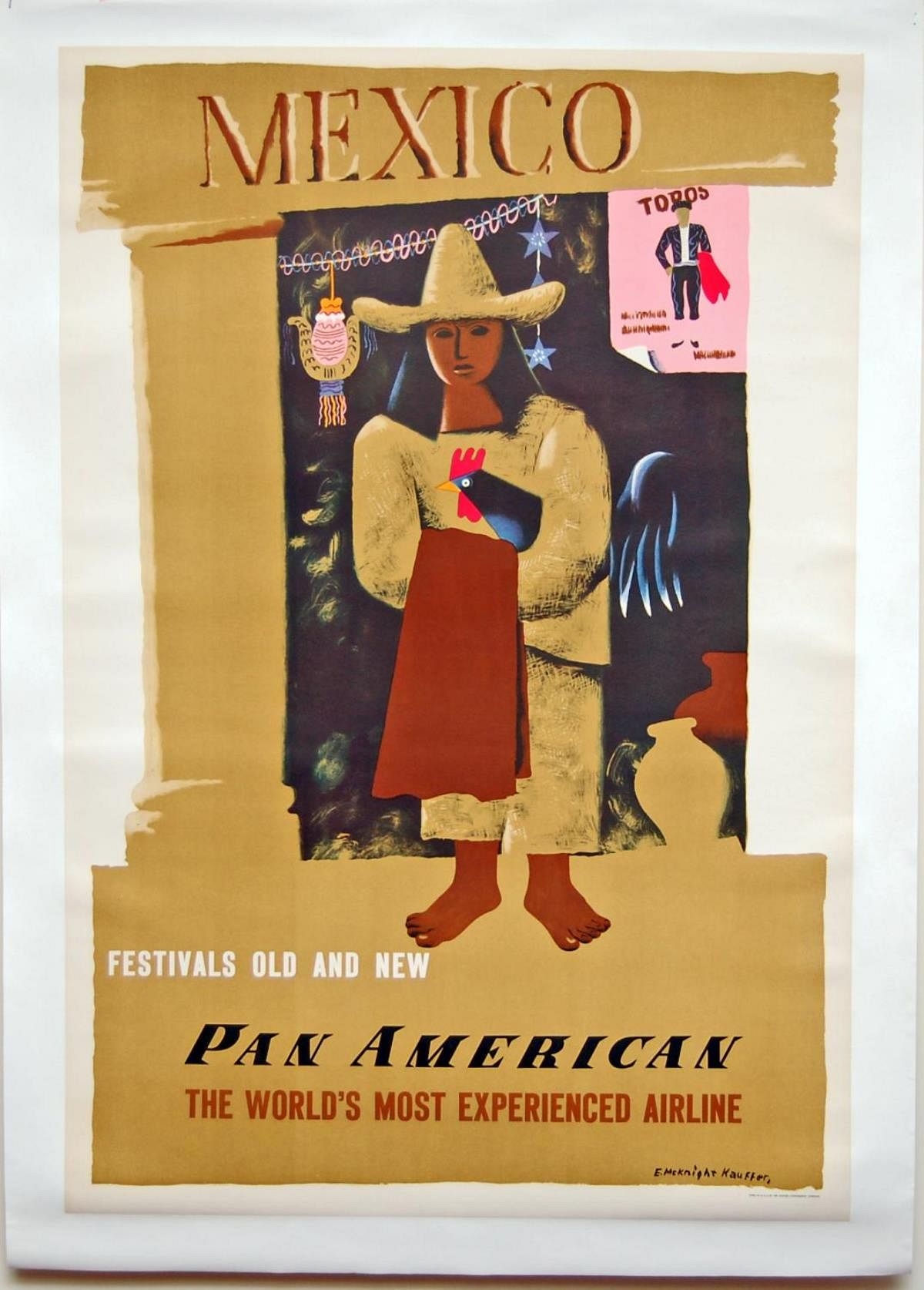 Edward McKnight Kauffer | E. McKnight Kauffer - Mexico Pan American ...
