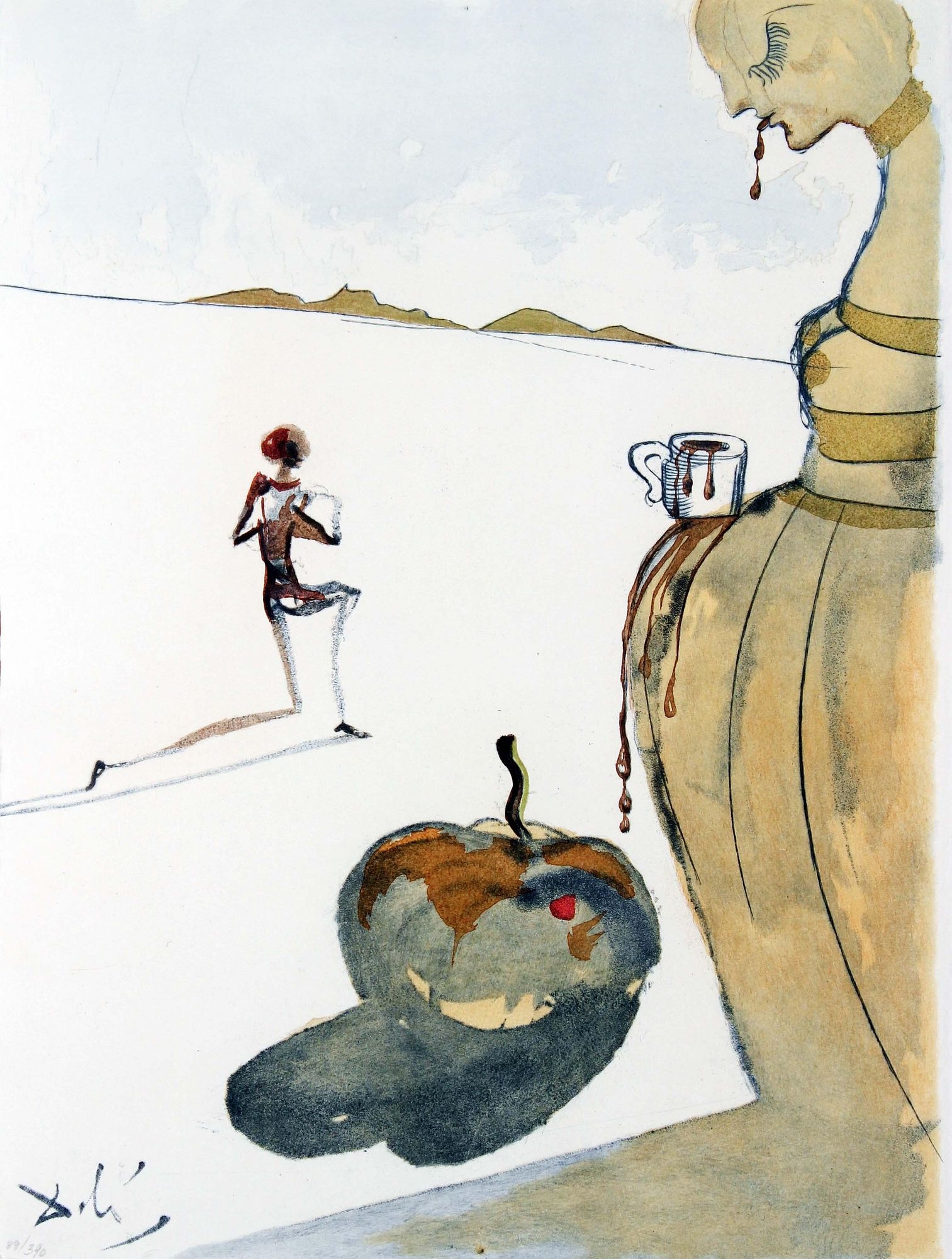 Salvador Dalí | Salvador Dali - Cup of Chocolate (1967) | MutualArt