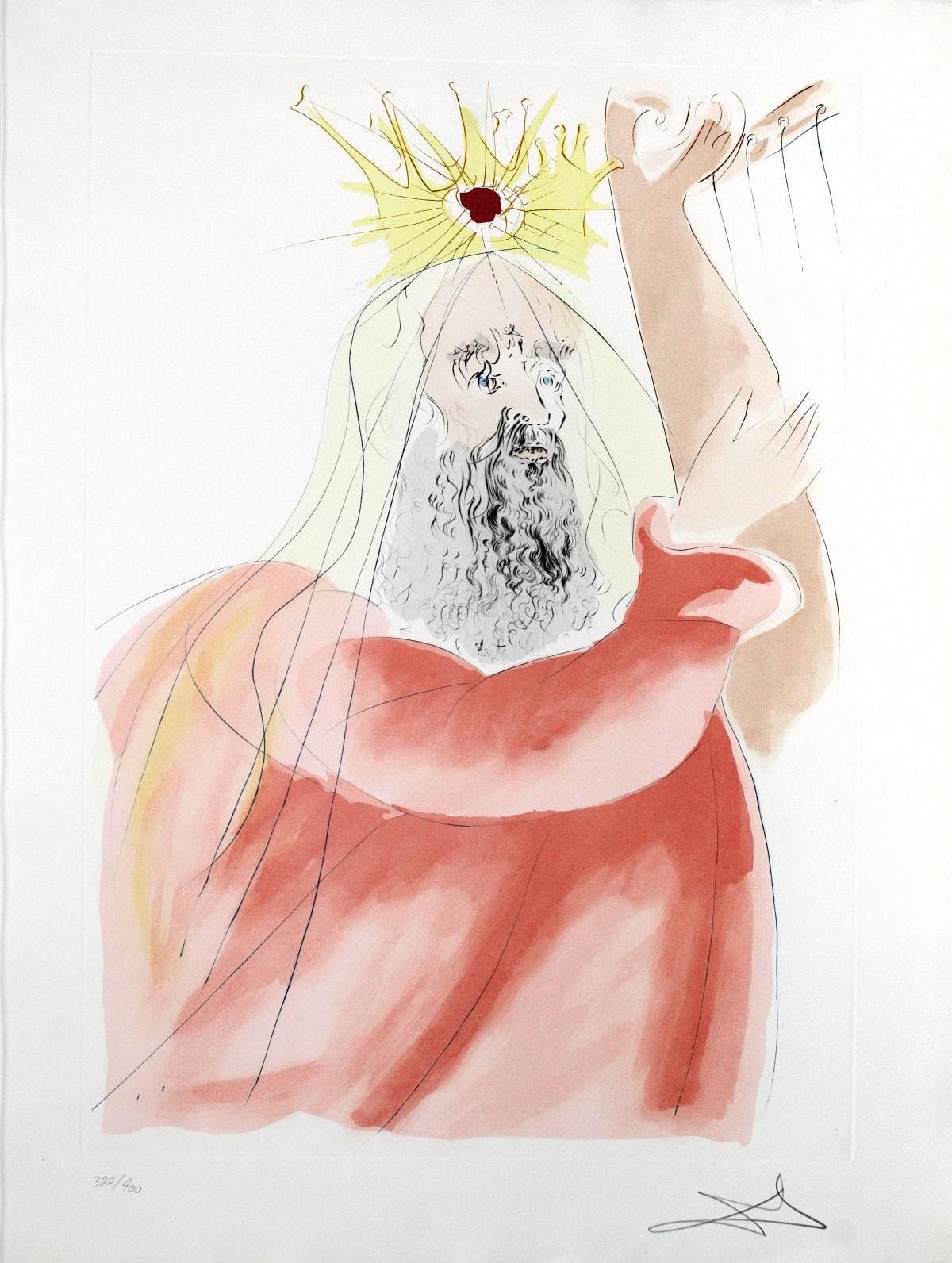Salvador Dalí | Salvador Dali - King David (1975) | MutualArt