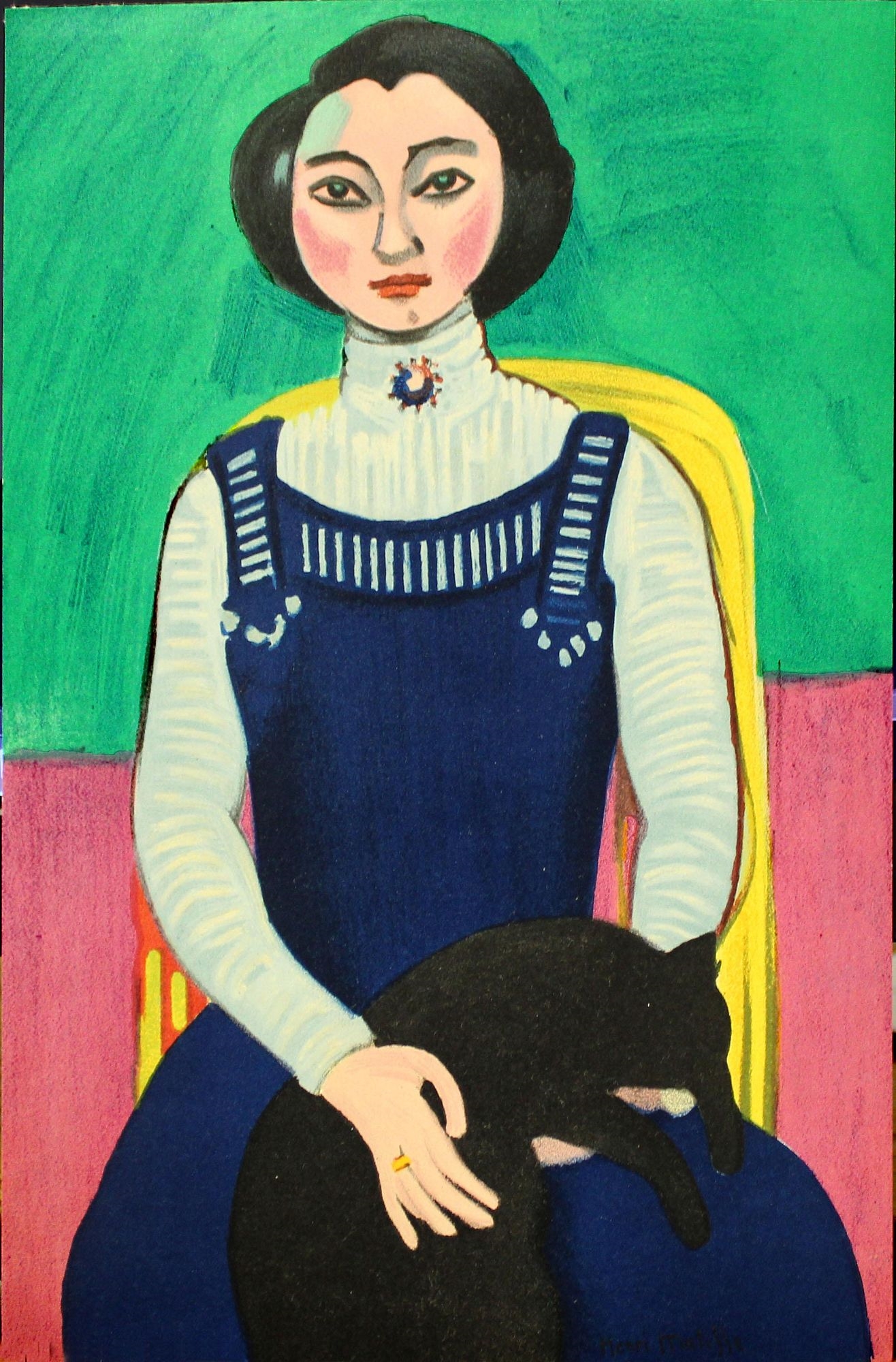 Henri Matisse | Henri Matisse (After) - Marguerite au chat noir (1910 ...