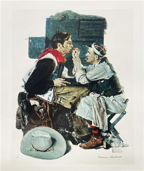 Norman Rockwell | Norman Rockwell - Gary Cooper The Texan (1978 ...