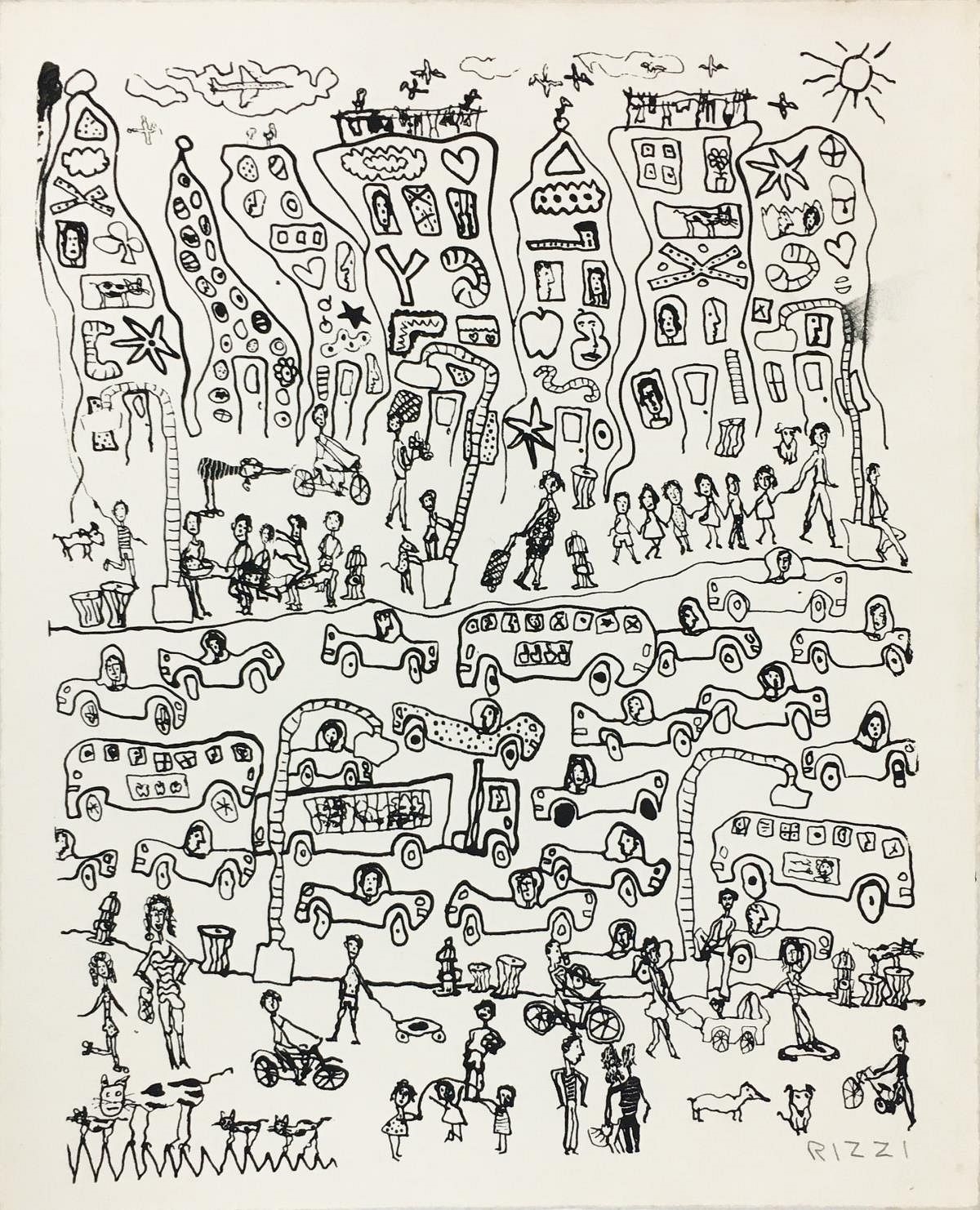 James Rizzi | James Rizzi - Cityscape III | MutualArt