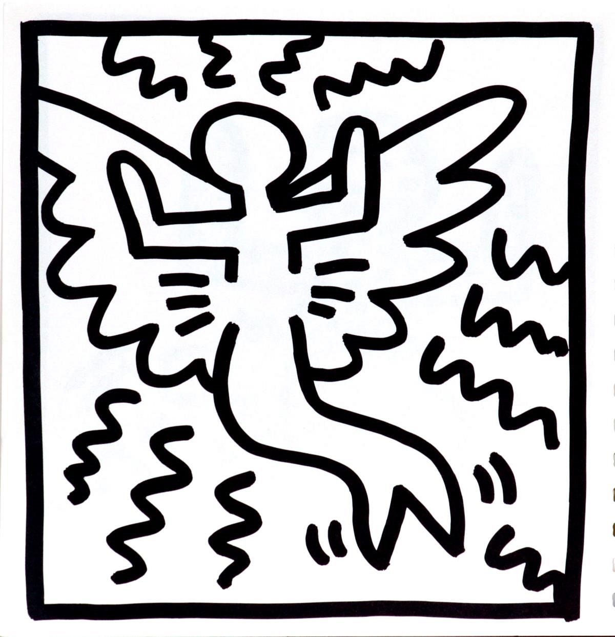 Keith Haring | Keith Haring - Untitled (Mermaid Flyer | MutualArt