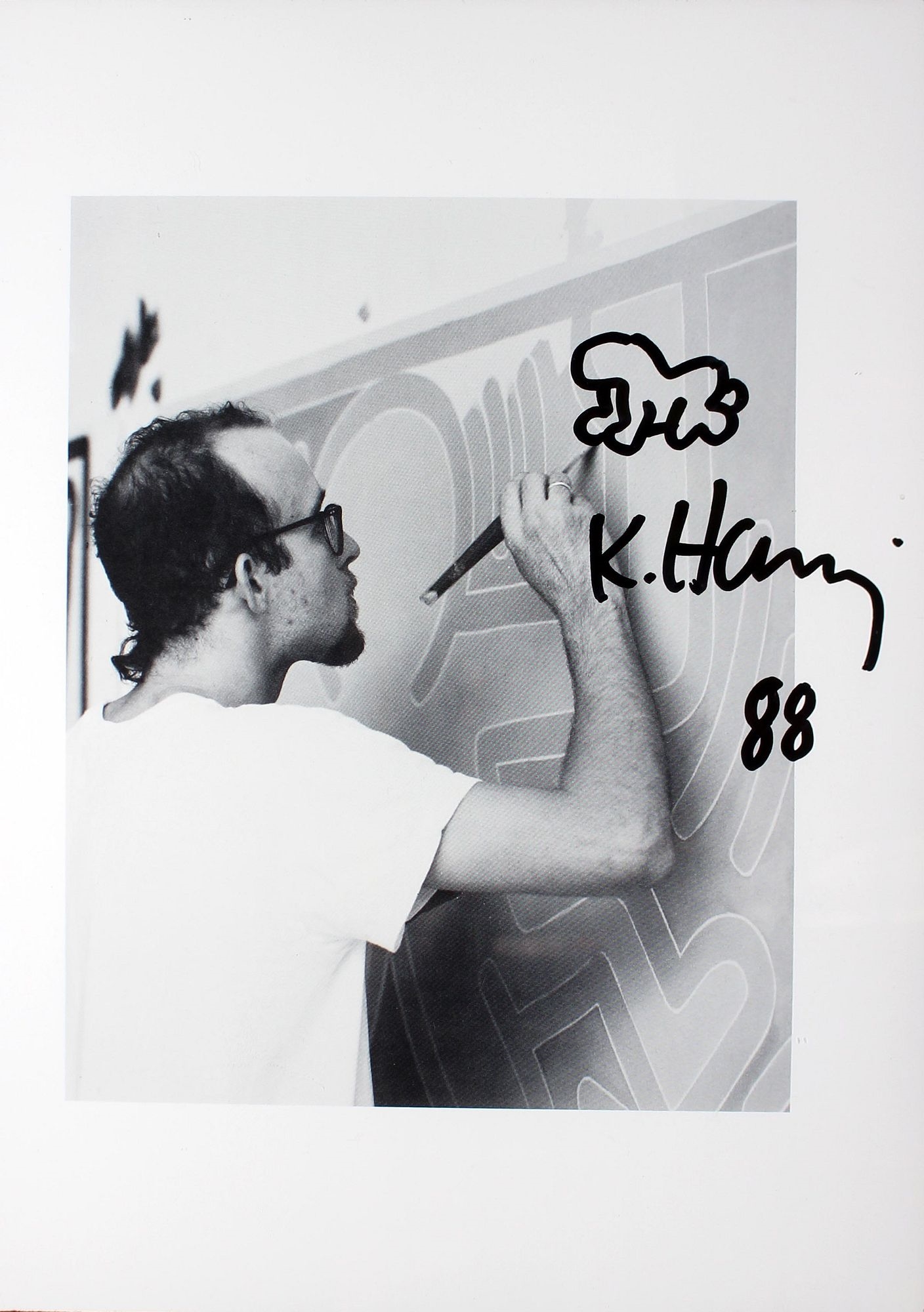 Keith Haring | Keith Haring - Baby Remarque (1988) | MutualArt