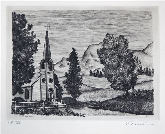 Pierre Roland Renoir | Pierre Roland Renoir - Eglise es del champagne ...