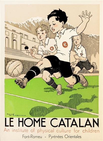 Rene Vincent | Rene Vincent - Soccer (Circa 1920) | MutualArt