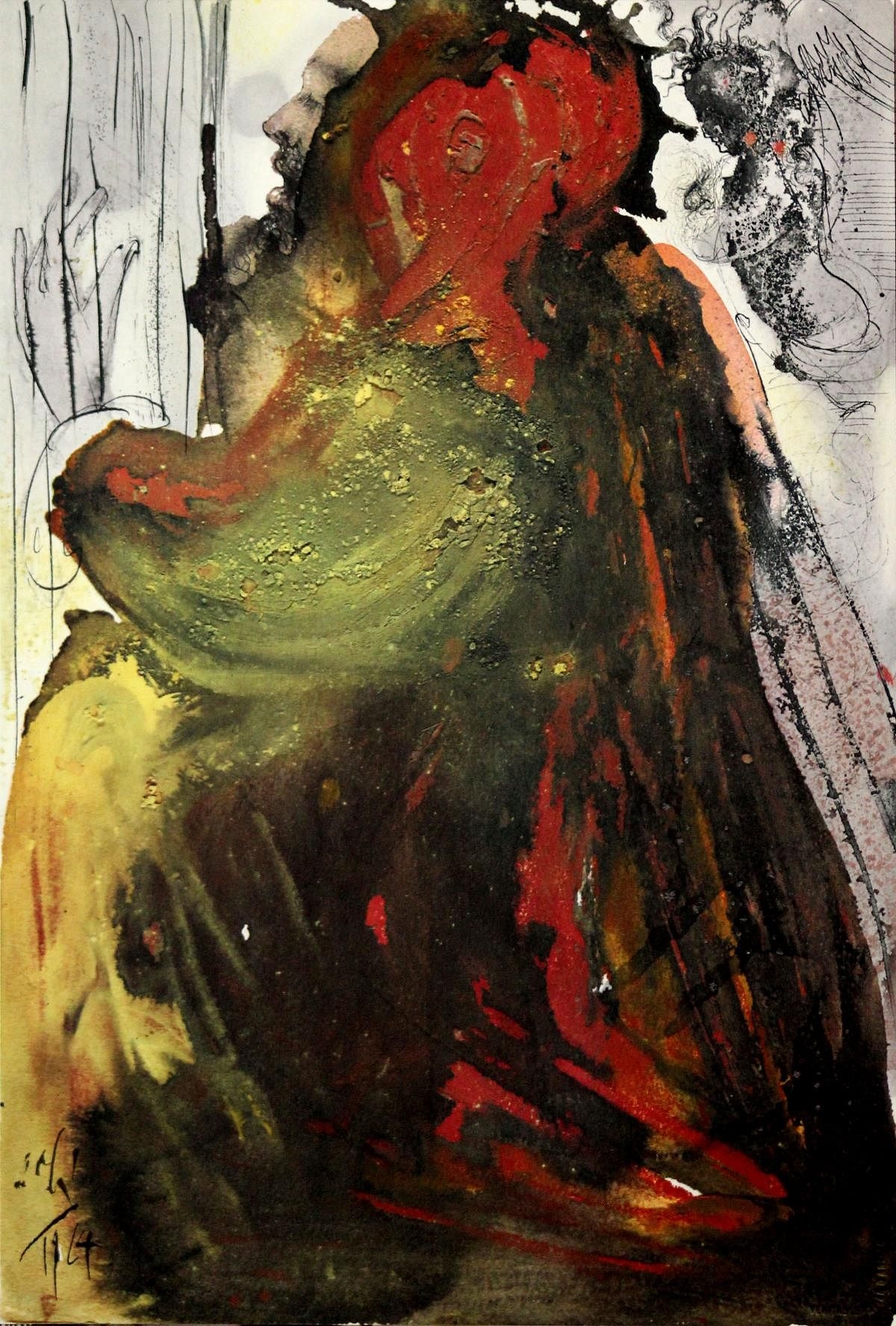 Salvador Dalí | Salvador Dali - David's Mourning at the Death of Soul ...