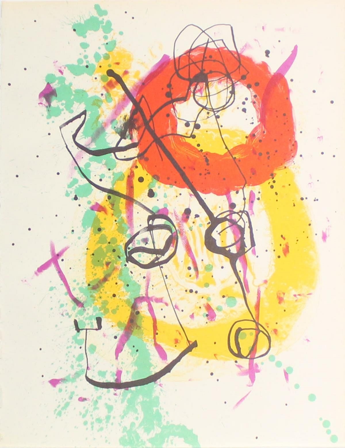 Joan Miró | Joan Miro - Untitled Compostion (1961) | MutualArt