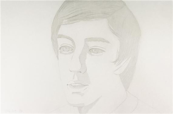 Alex Katz | Alex Katz - Vincent with Open Mouth (1974) | MutualArt