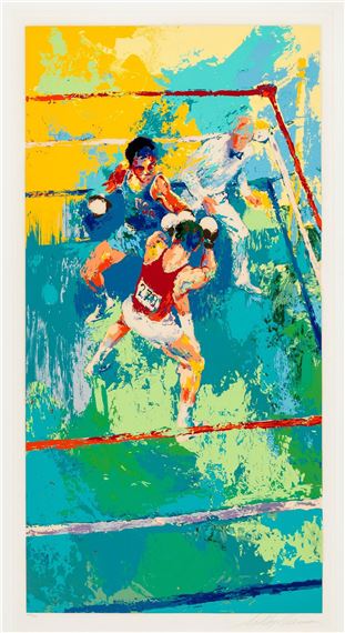 LeRoy Neiman | Leroy Neiman - Olympic Boxing Moscow 1980 (1980) | MutualArt
