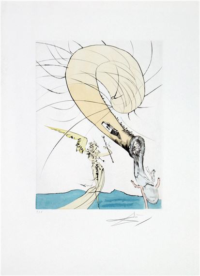 Salvador Dalí | Salvador Dali - Freud with a Snail's Head (1974 ...