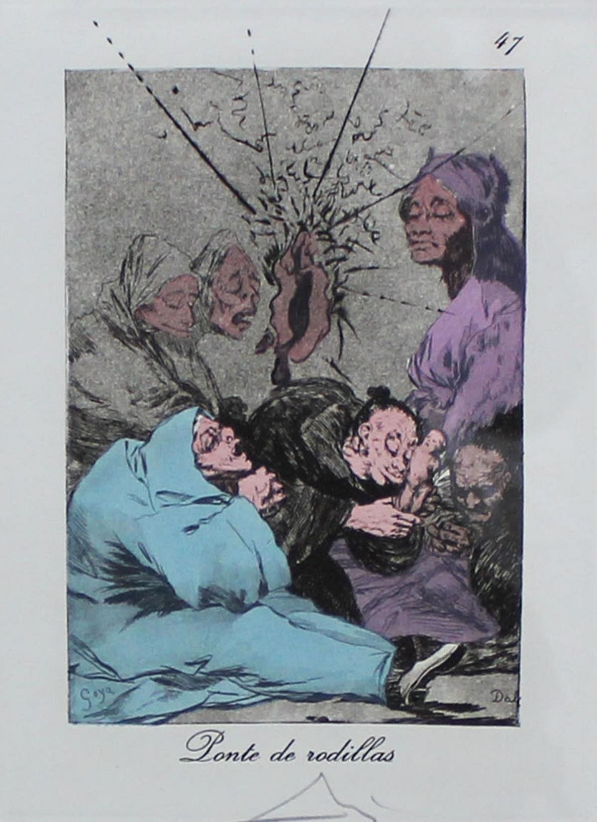 Salvador Dalí | Salvador Dali - Lonte de Rodillas (1977) | MutualArt