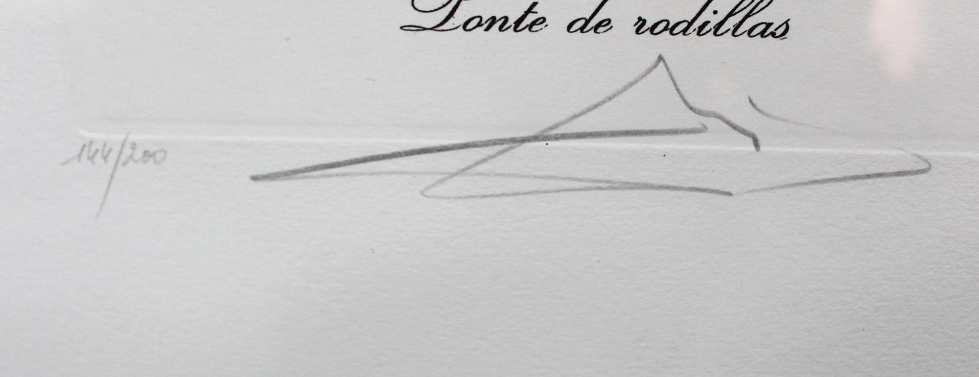 Salvador Dalí | Salvador Dali - Lonte de Rodillas (1977) | MutualArt