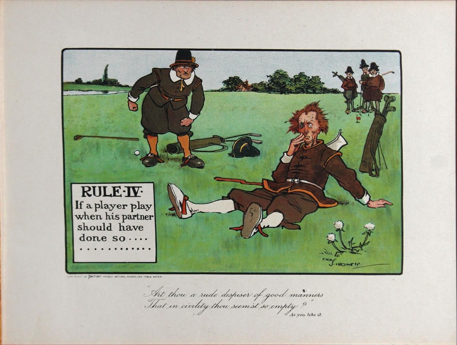 Charles Crombie | Chas Crombie - The Rules of Golf IV (Circa 1905 ...