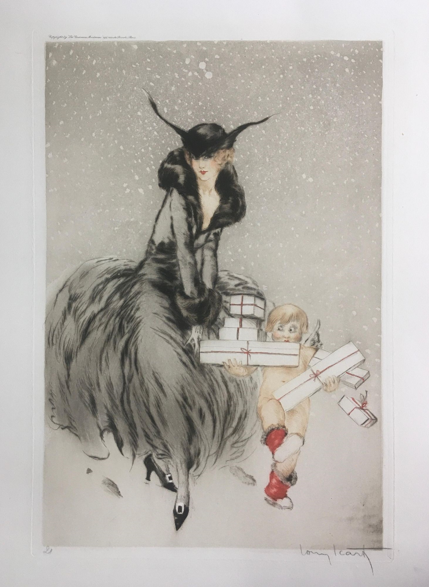 Louis Icart | Louis Icart - Before Christmas (1922) | MutualArt
