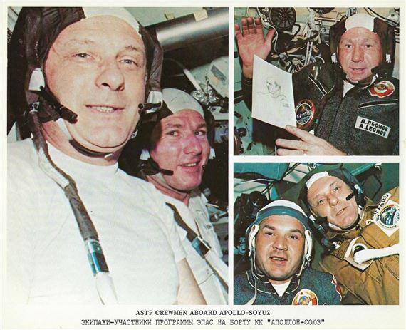 NASA | NASA - ASTP Crewmen Aboard Apollo-Soyuz (1975) | MutualArt