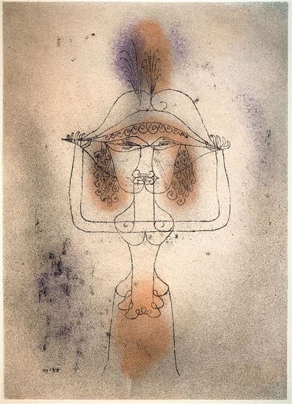 Paul Klee | Paul Klee - Singer of the Comic Opera (1947) | MutualArt