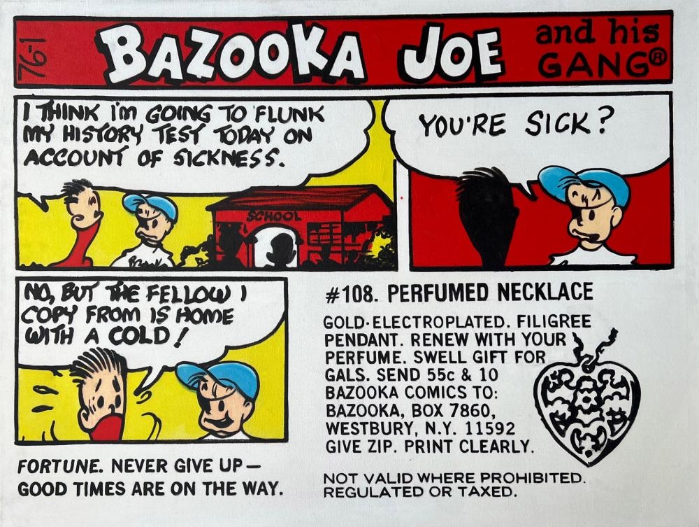 Bazooka Joe | comic strip original acrylic on canvas - RARE | MutualArt