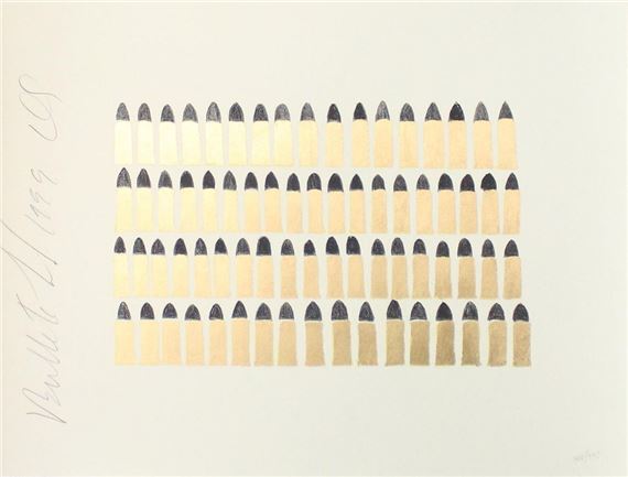 Donald Sultan | Donald Sultan - Bullets II (1999) | MutualArt