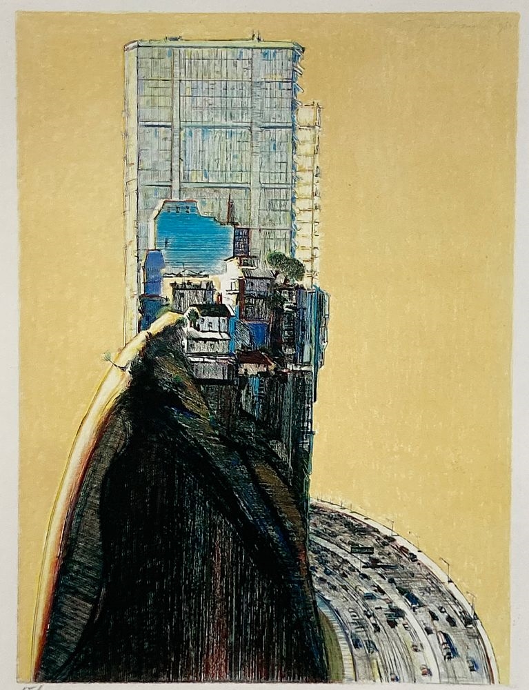 Wayne Thiebaud | Wayne Thiebaud - Apartment Hill | MutualArt