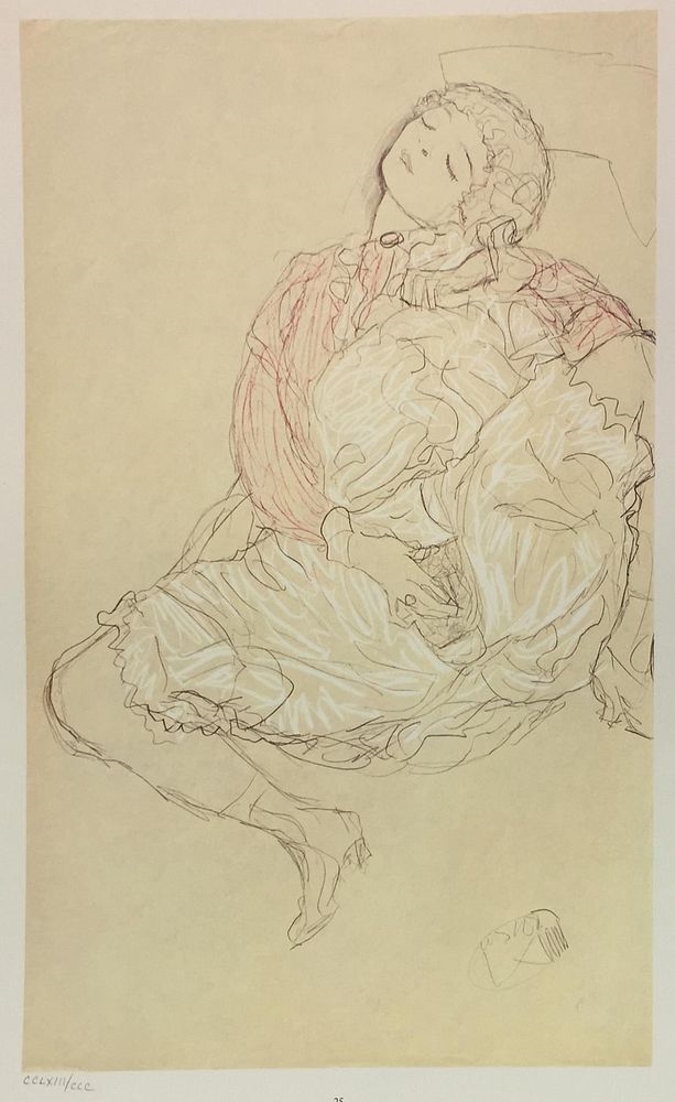 Gustav Klimt | Gustav Klimt - Study for The Bride (1980) | MutualArt