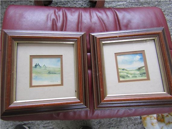 Mary Pickering | Mary Pickering Pair of Watercolours Landscapes Each ...