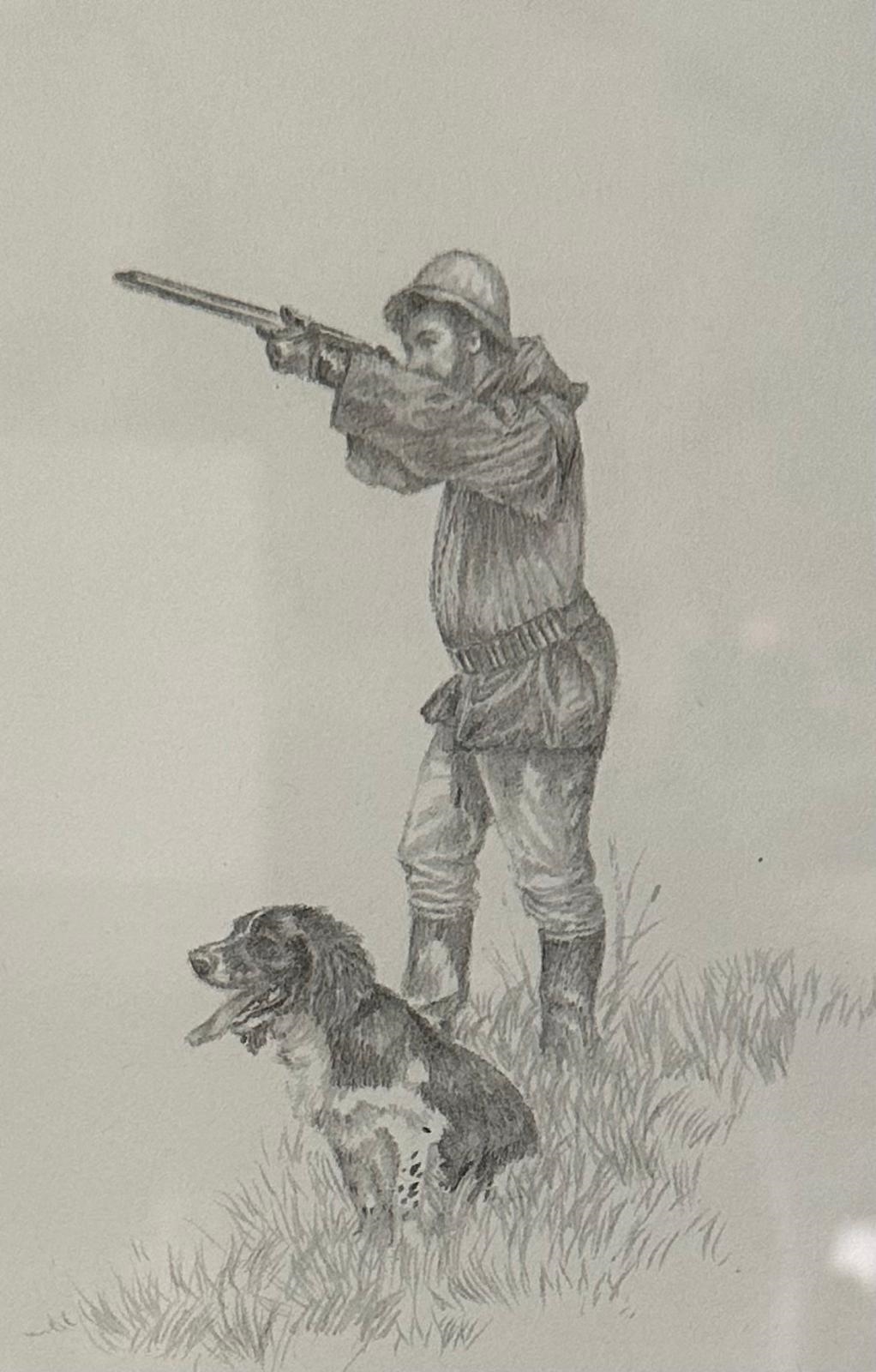 Nigel Hemming | A pencil drawing of springer spaniels by Nigel Hemmings ...